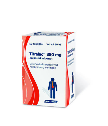 Titralac 350 mg 50 tabletter - Balder Apotek AS
