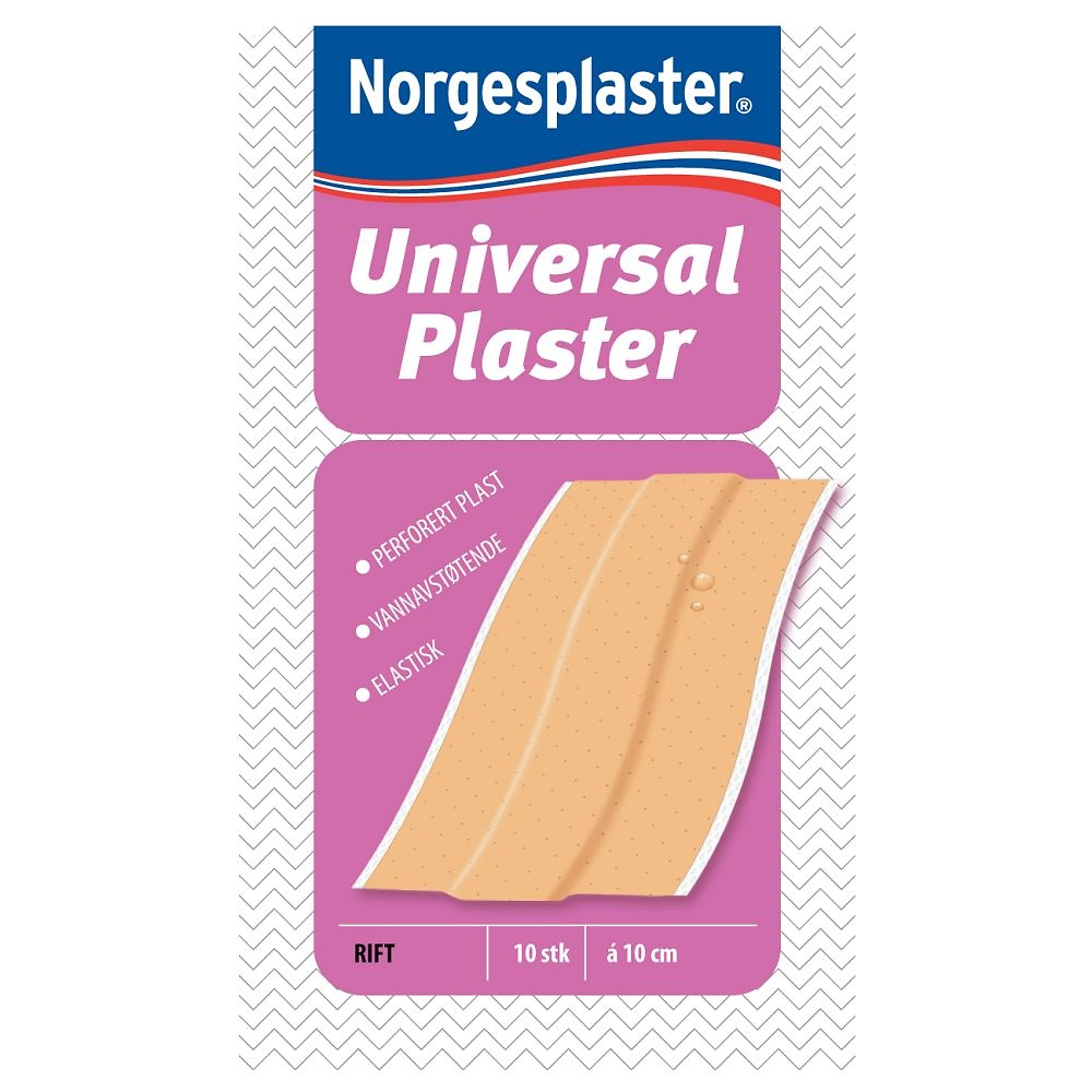 Norgesplaster Universal plaster 10 stk a 10cm - Balder Apotek AS